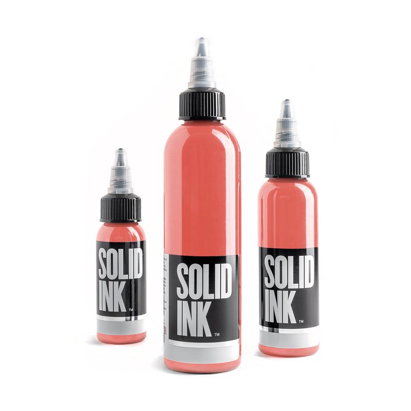 Solid Ink Coral 1oz/2oz/4oz - Justat Tattoo Supplies