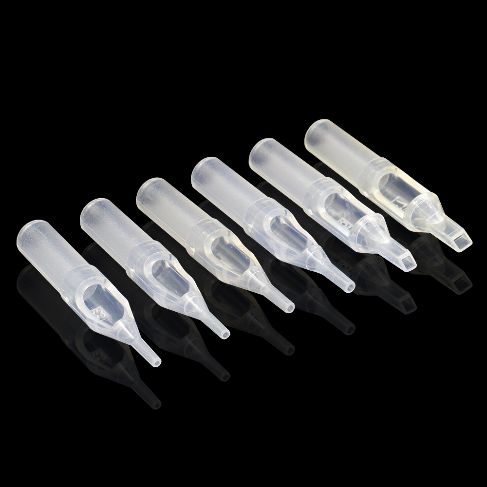 Disposable Premium Clear Tips - 50pcs/box - Justat Tattoo Supplies