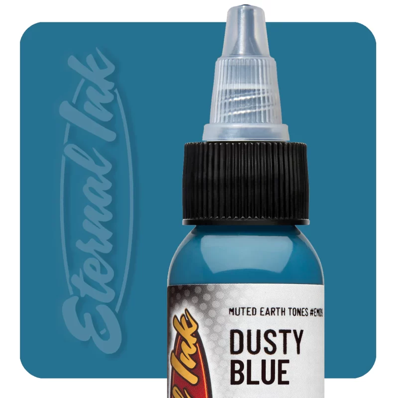 Eternal Ink Muted Earth Tones Dusty Blue – 1oz - Justat Tattoo Supplies